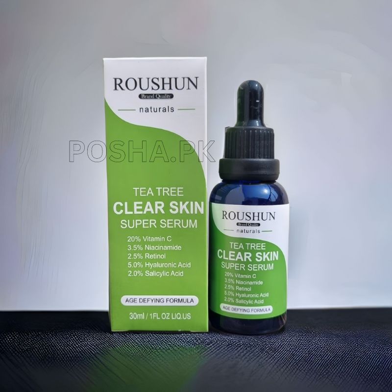 Roushun Tea Tree Serum Clear Skin Super Serum – Posha.Pk