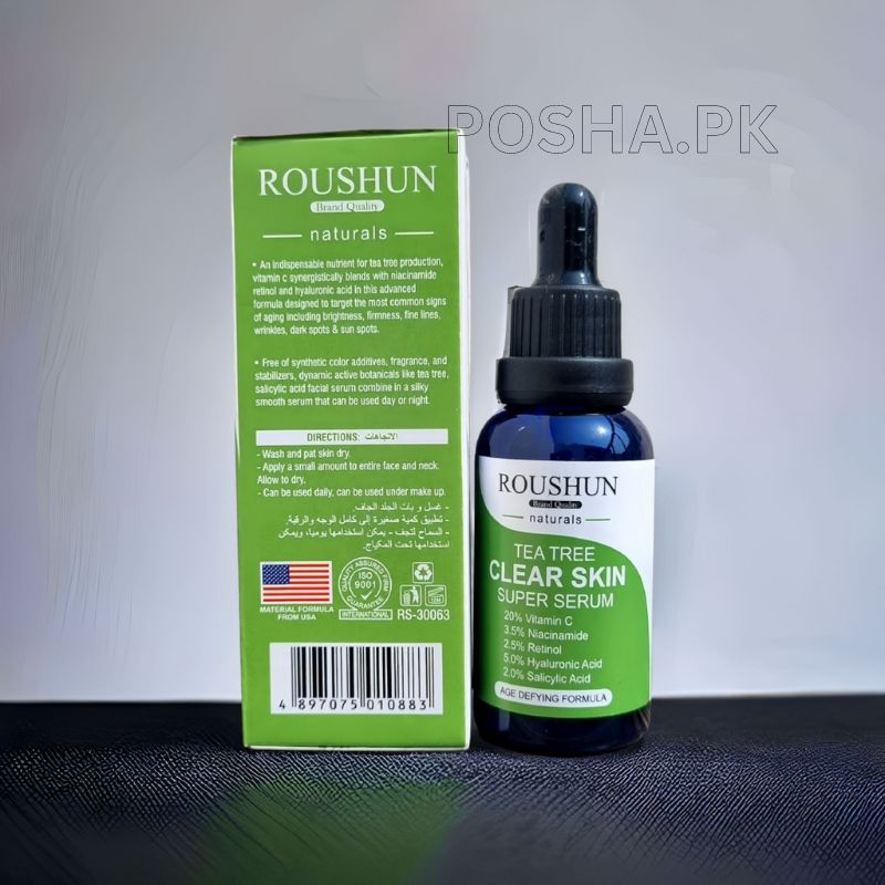 Roushun Tea Tree Serum Clear Skin Super Serum – Posha.Pk